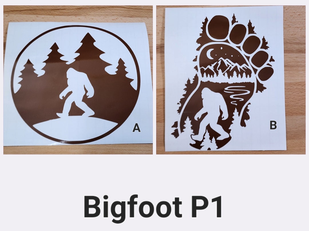 Bigfoot Vinyl Decals - Etsy