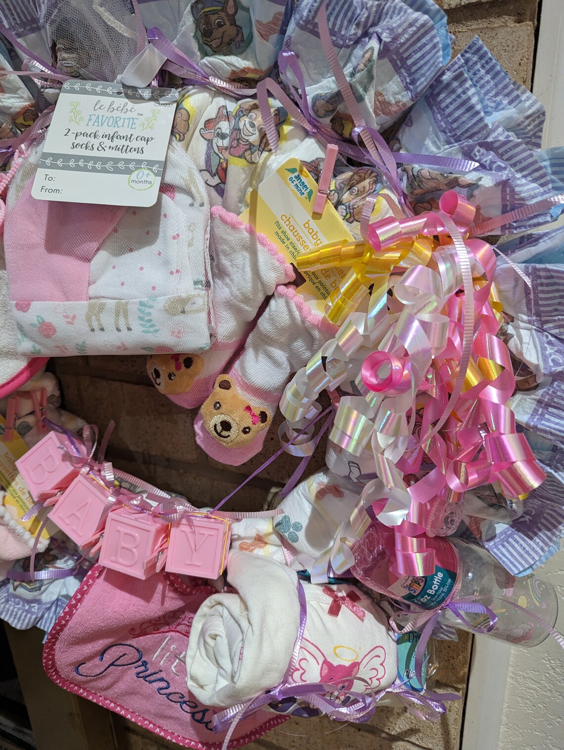 Baby Shower Diaper Wreath - Etsy