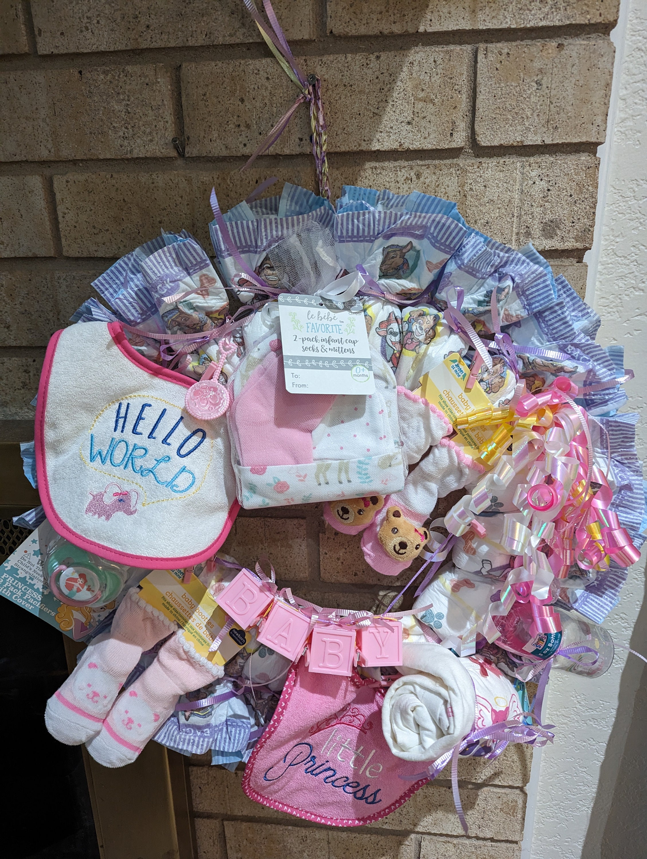 Baby Shower Diaper Wreath - Etsy
