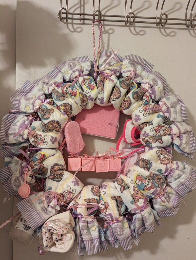 Baby Shower Diaper Wreath - Etsy