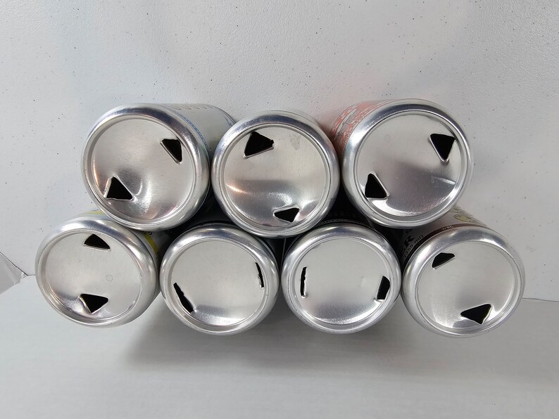 7 Unpopped 1982 World's Fair Premium Aluminum Beer Cans Pop Tab ...