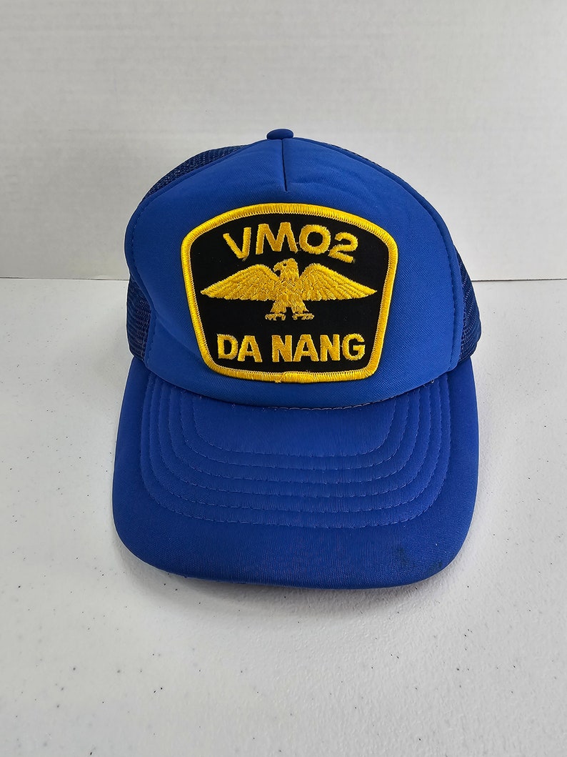 Vintage Vietnam War VM02 Da Nang Air Base Snapback Hat Mesh Trucker Cap ...