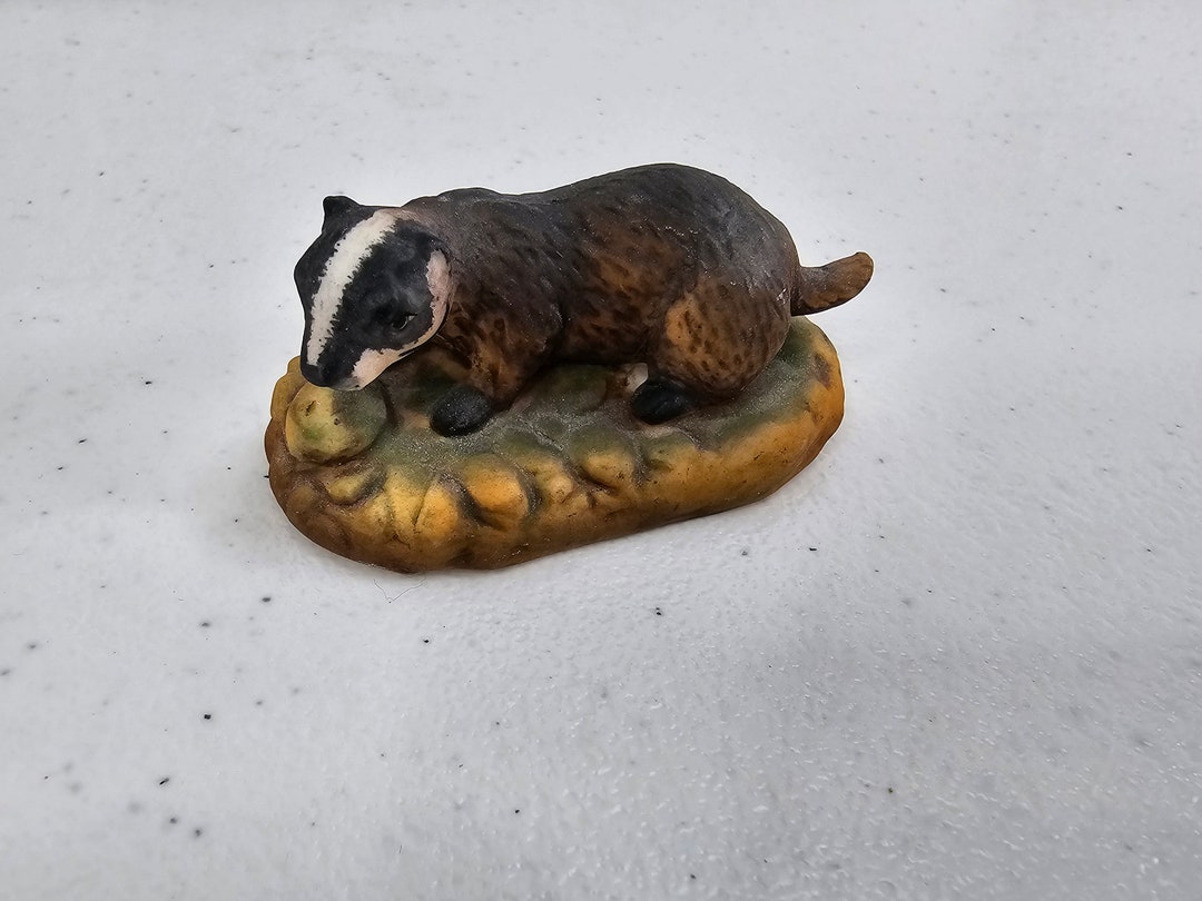 Maruri Masterpiece Enesco Badger Figurine Bone China 1978 - Etsy