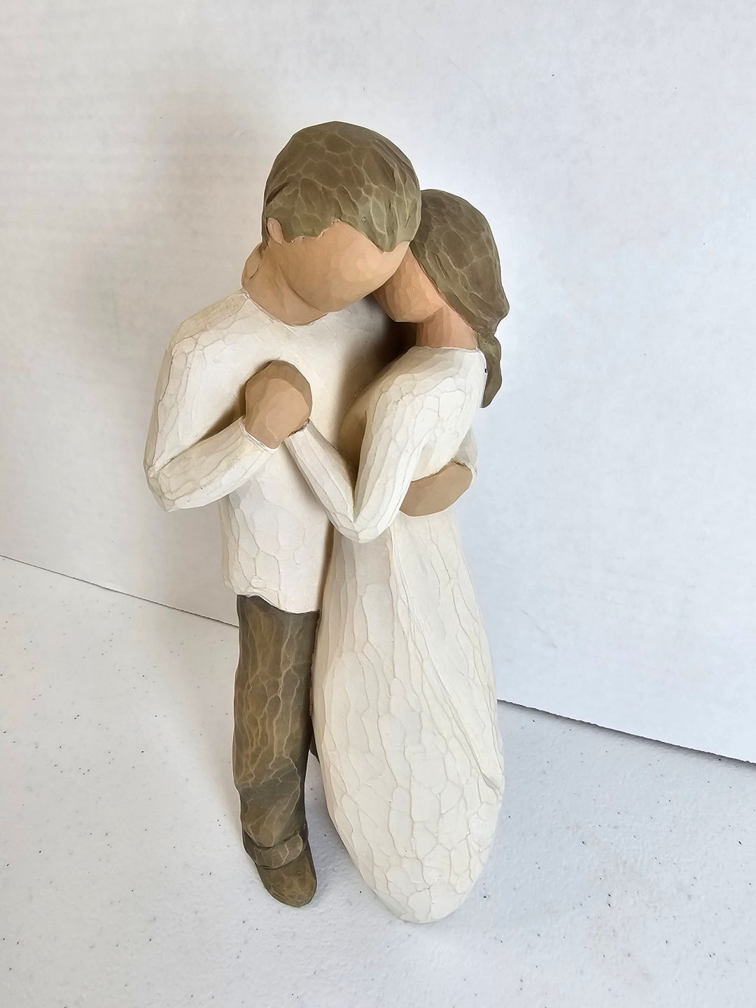 2003 Demdaco Lordi Willow Tree promise Man and Woman Embracing Figurine ...