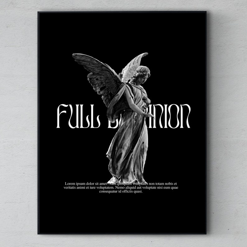 Angel Full Dominion Poster Angel Digital Poster Angel Typography ...