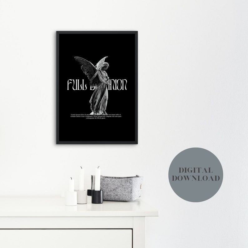 Angel Full Dominion Poster Angel Digital Poster Angel Typography ...
