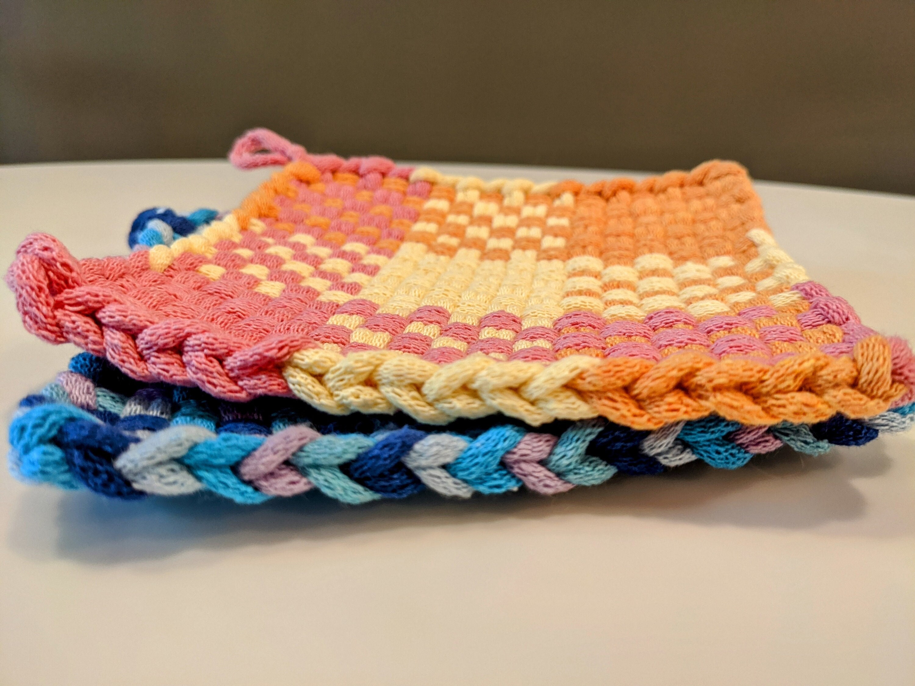 Set of 4 CUSTOM Pot Holders - Made to Order, Cotton Hot Pad, Woven ...