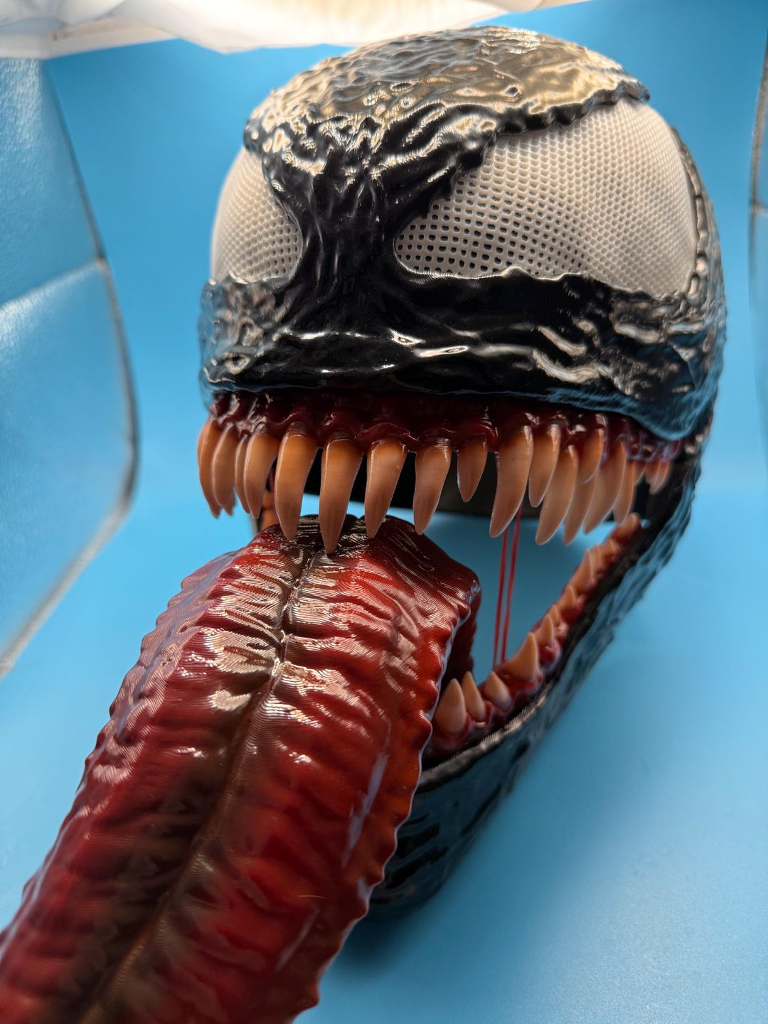 3D Printed (venom-inspired) Mask: Moving Jaw. - Etsy