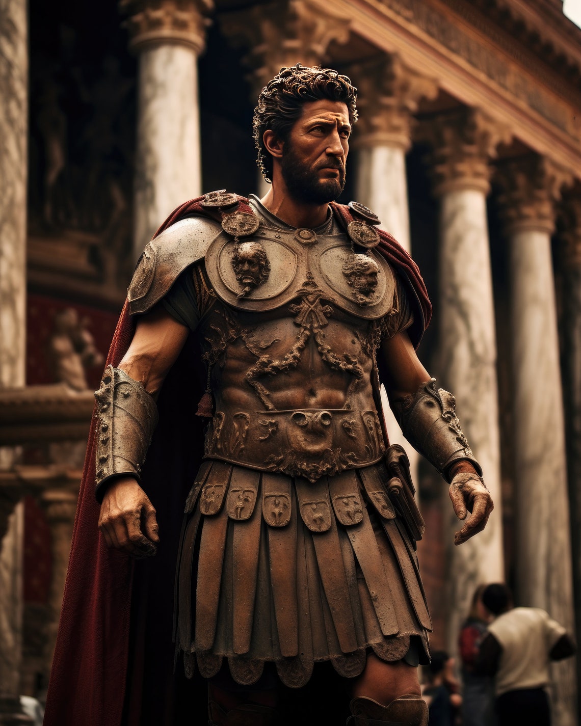 Marcus Aurelius at the Pantheon, Stoic Poster, Stoic Prints, Stoic Art ...