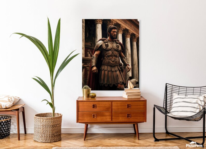 Marcus Aurelius at the Pantheon, Stoic Poster, Stoic Prints, Stoic Art ...