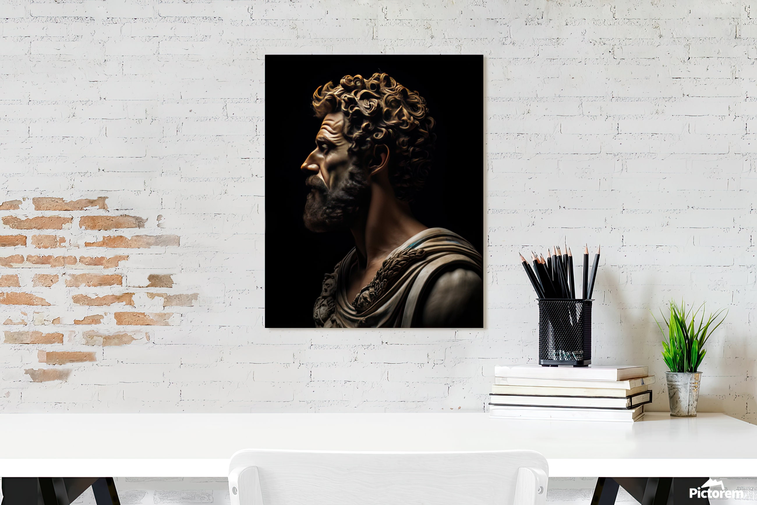 Marcus Aurelius Profile, Stoic Poster, Stoic Prints, Stoic Art ...
