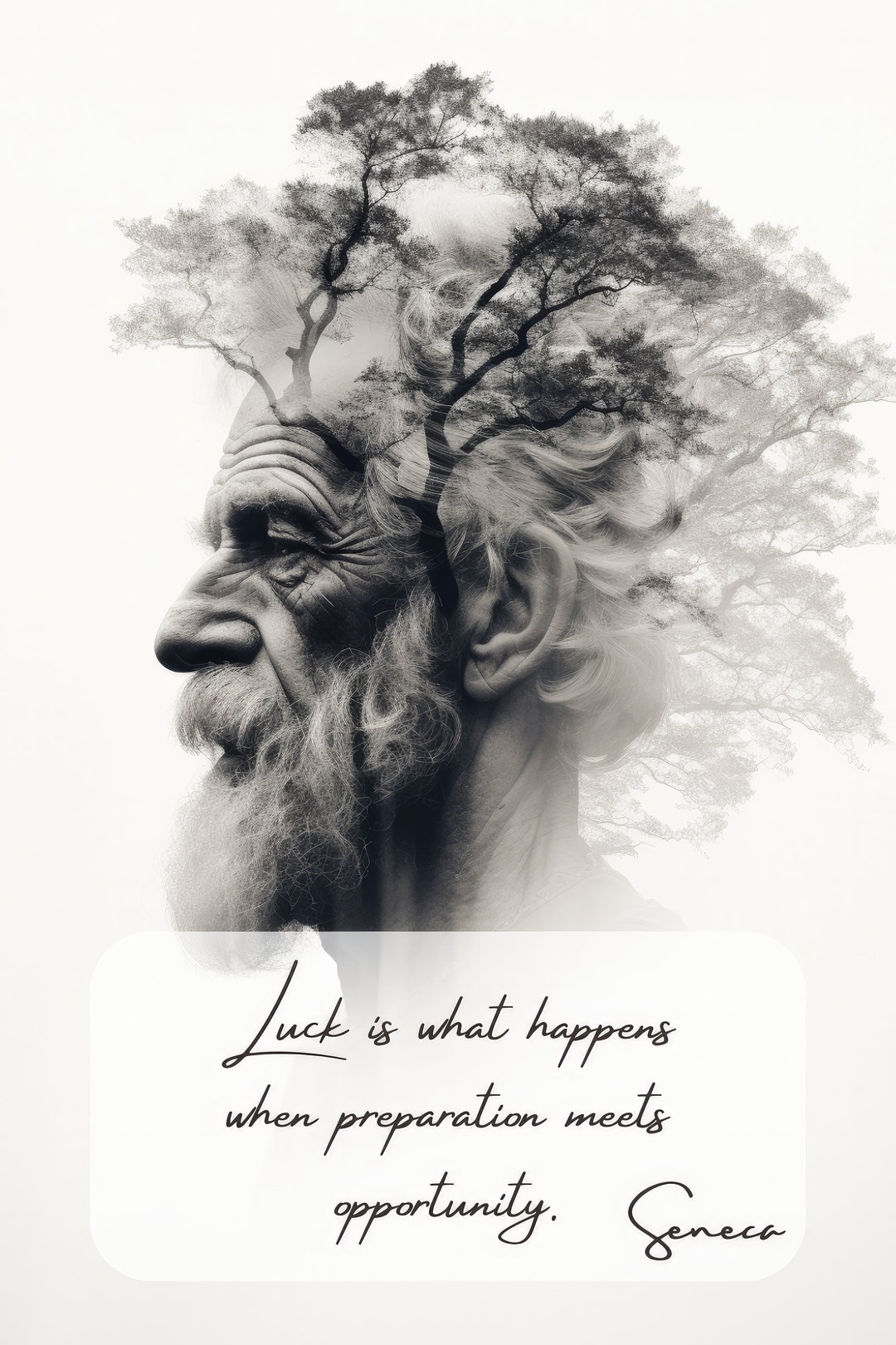 Seneca Vorbereitung Zitat, Stoiker Poster, Stoiker Drucke, Stoische ...