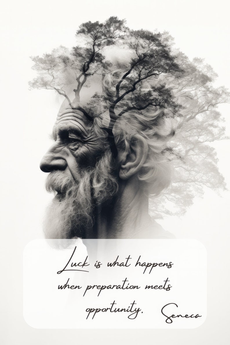 Seneca Preparation Quote, Stoic Poster, Stoic Prints, Stoic Art ...