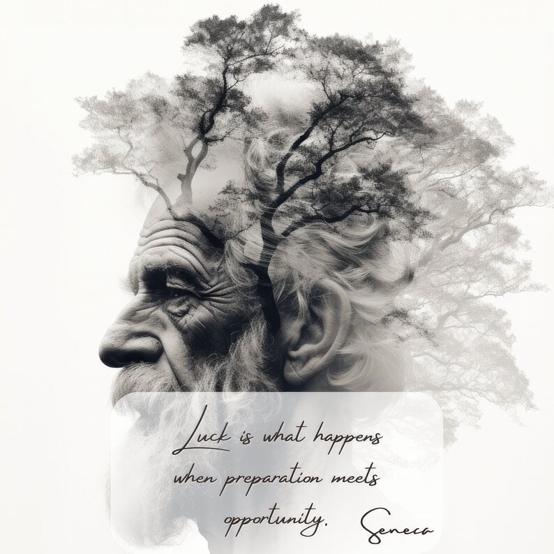 Seneca Preparation Quote, Stoic Poster, Stoic Prints, Stoic Art ...