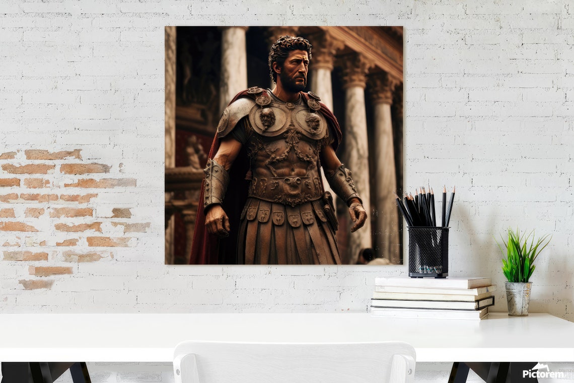 Marcus Aurelius at the Pantheon, Stoic Poster, Stoic Prints, Stoic Art ...