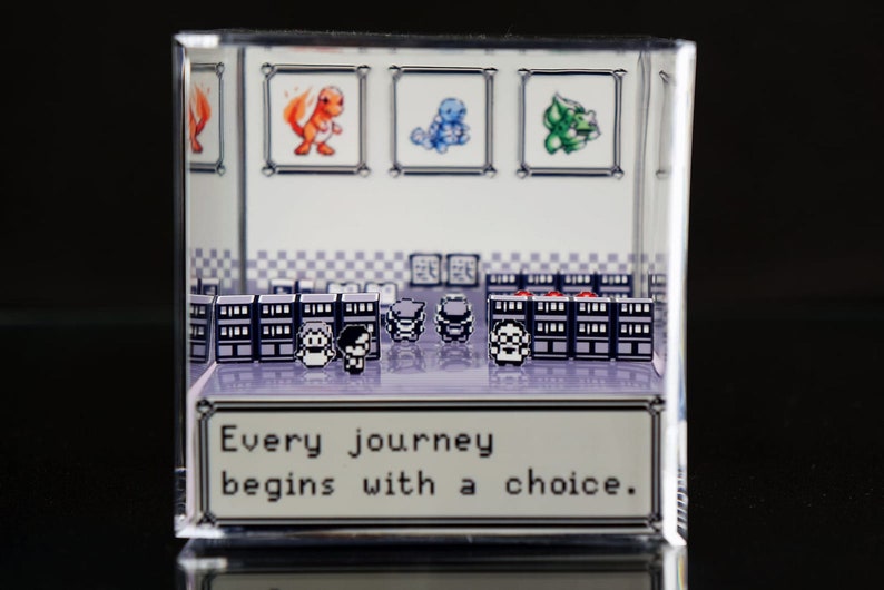 Oaks Lab Generation 1-3d Pokémon Cube 3D Pokemon Diorama - Etsy