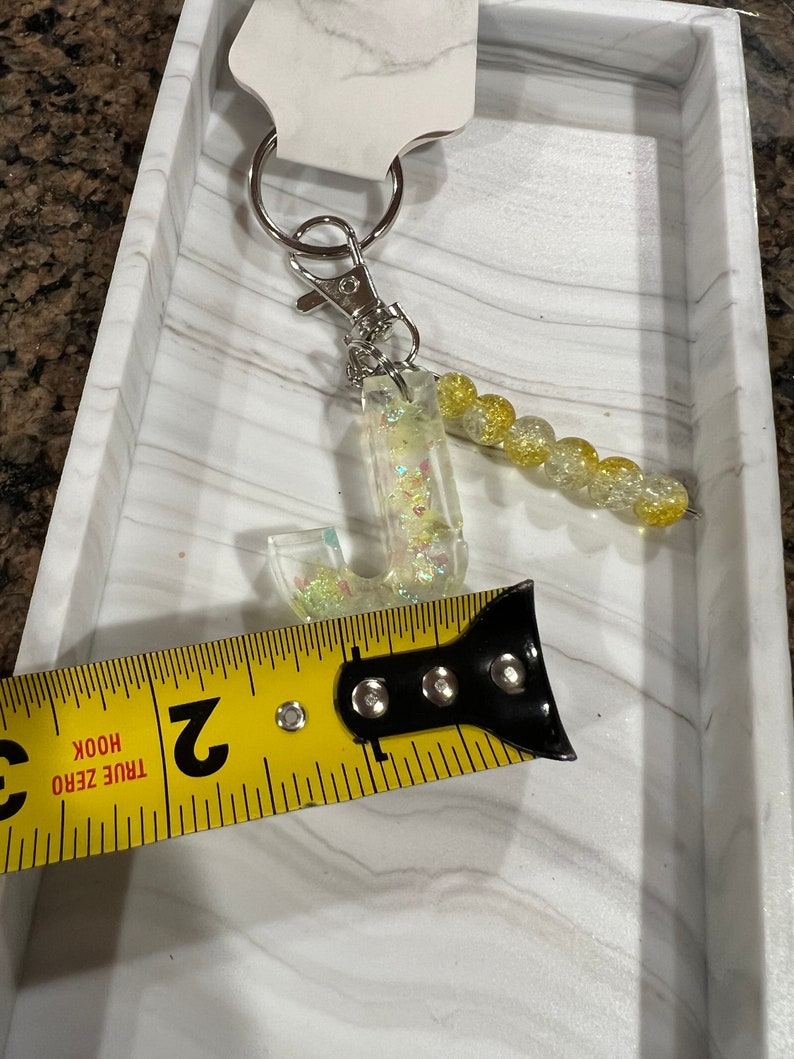 Gold Epoxy "j" Keychain - Etsy