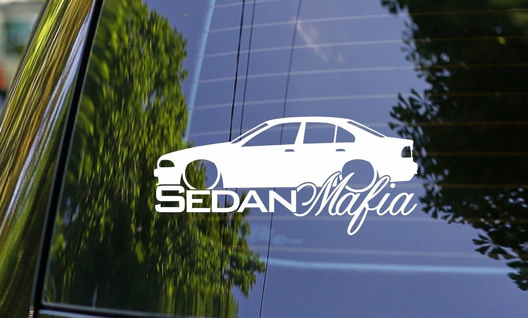 Lowered SEDAN MAFIA Sedan Decal Sticker for BMW E39 5-series 540i 530d ...