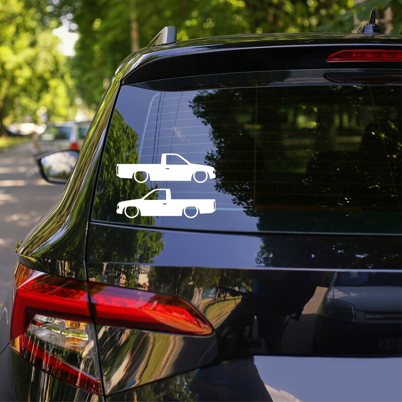 2x Lowered JDM Truck Silhouette Decal Stickers for Nissan Hardbody ...