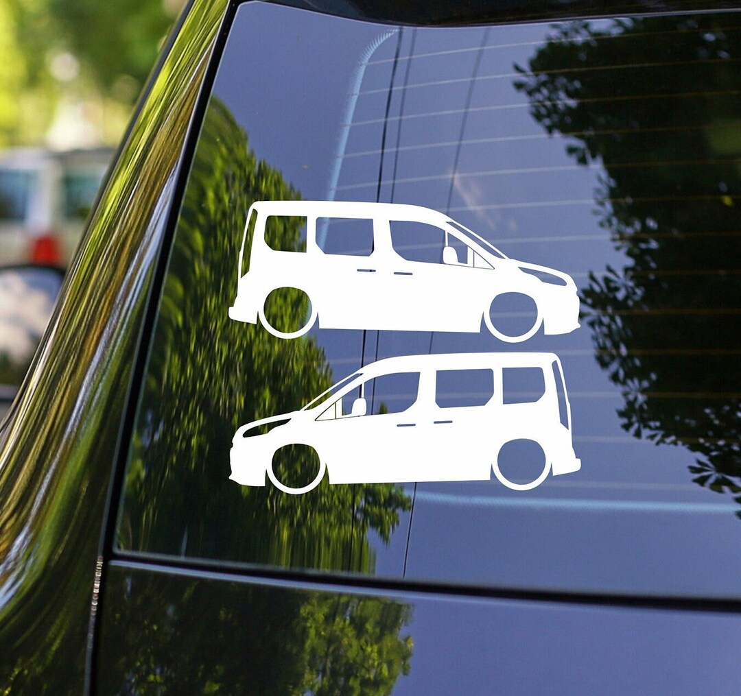 2x Lowered Car Decal Stickers for Ford Transit Connect Mk2 Tourneo ...