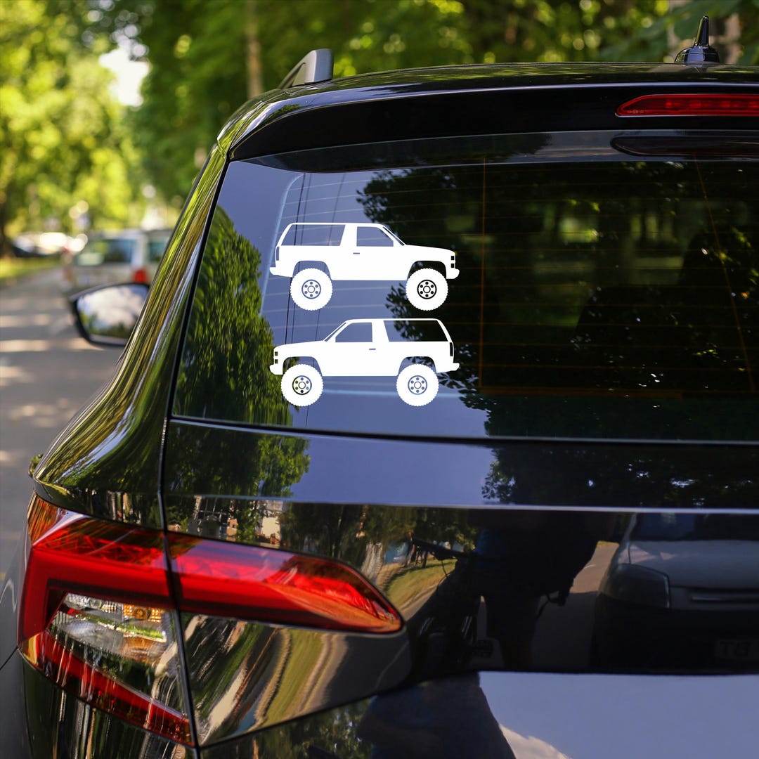 2x Lifted 4x4 SUV Decal Stickers for Chevrolet Tahoe GMC Yukon 2-door ...