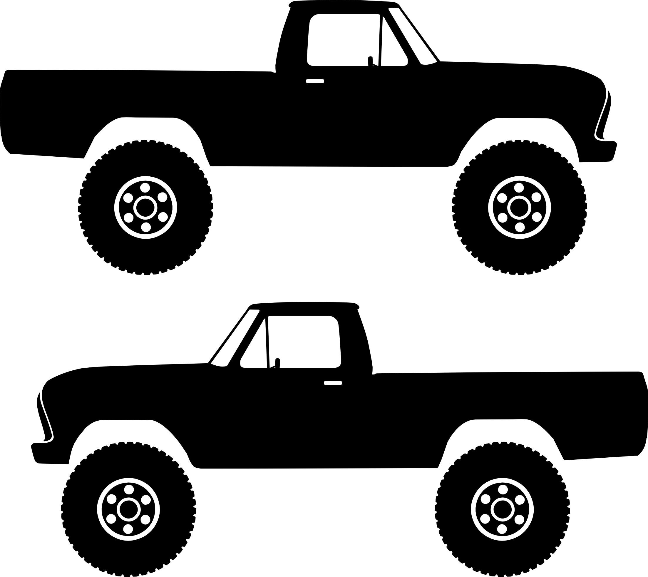 2x Lifted Classic Pickup Truck Decal Stickers for Ford F100 1973-1979 ...