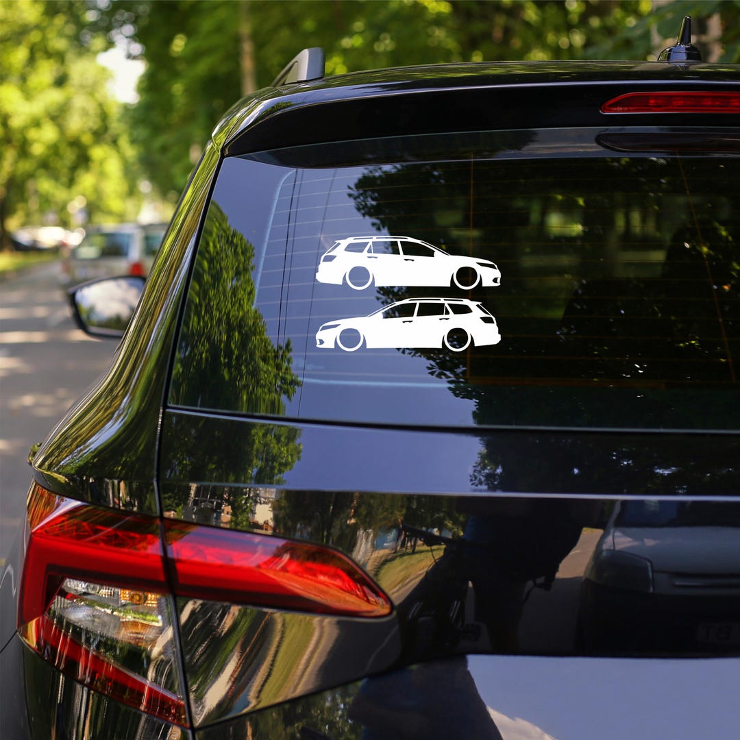 2x Lowered Car Decal Stickers for Acura TSX Sports Wagon CU2 2009-2014 ...