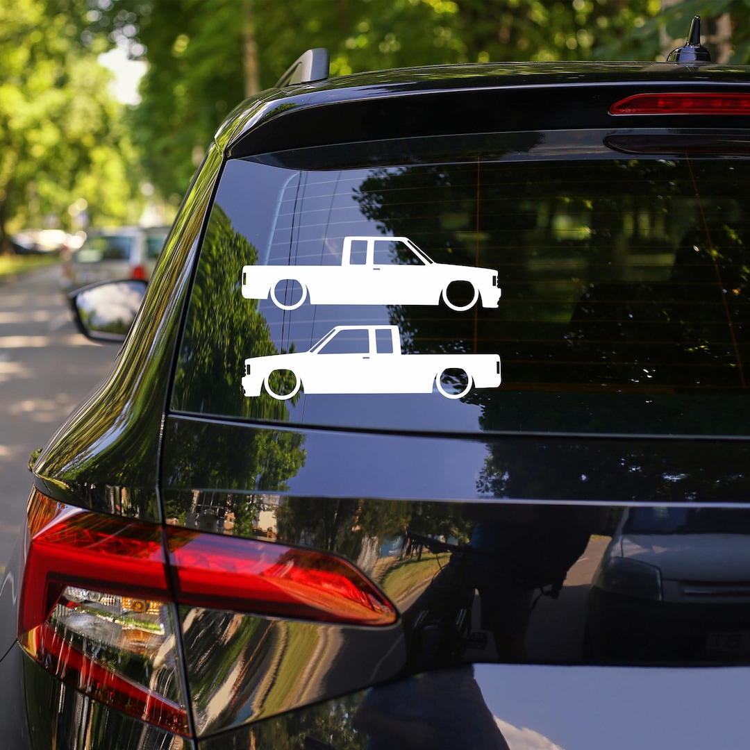 2x Lowered Car Stickers for Chevrolet S10 Extended Cab Pickup 1982-1993 ...