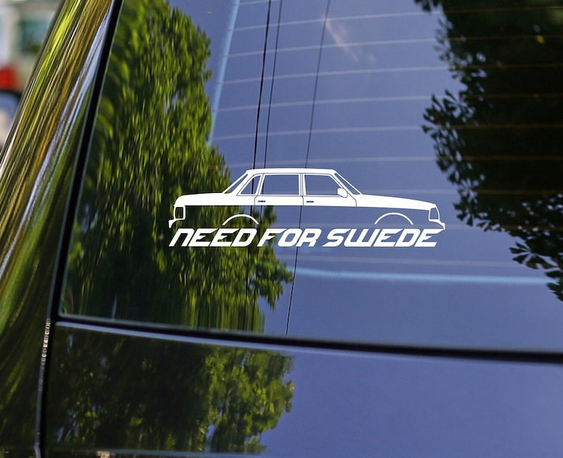 Swedish Classic Car NEED FOR SWEDE Decal Sticker for Volvo 240 244 Sedan Turbo - Etsy Australia