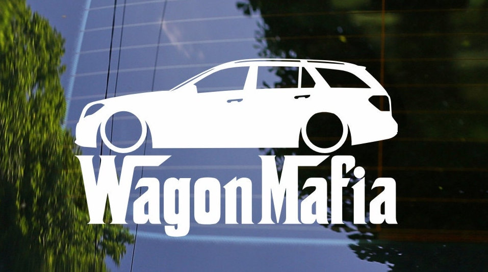 Lowered WAGON MAFIA Decal Sticker for Mercedes W212 S212 E Class Wagon ...