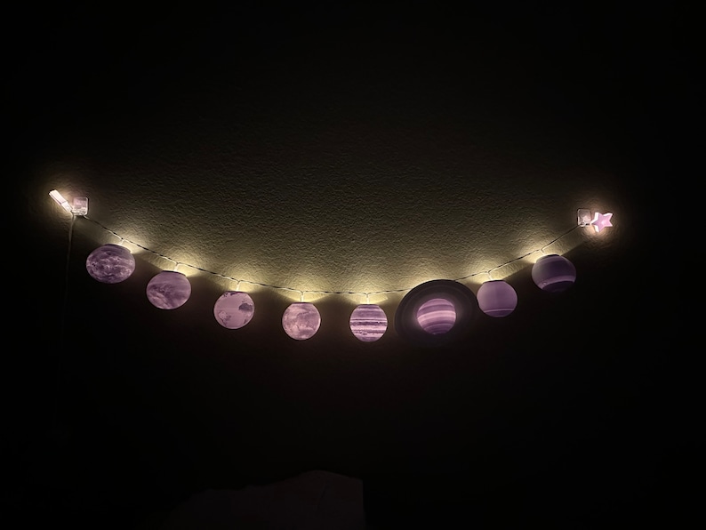Solar System String Lights - 3D Printed - Etsy