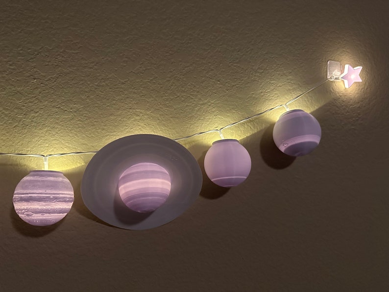 Solar System String Lights - 3D Printed - Etsy