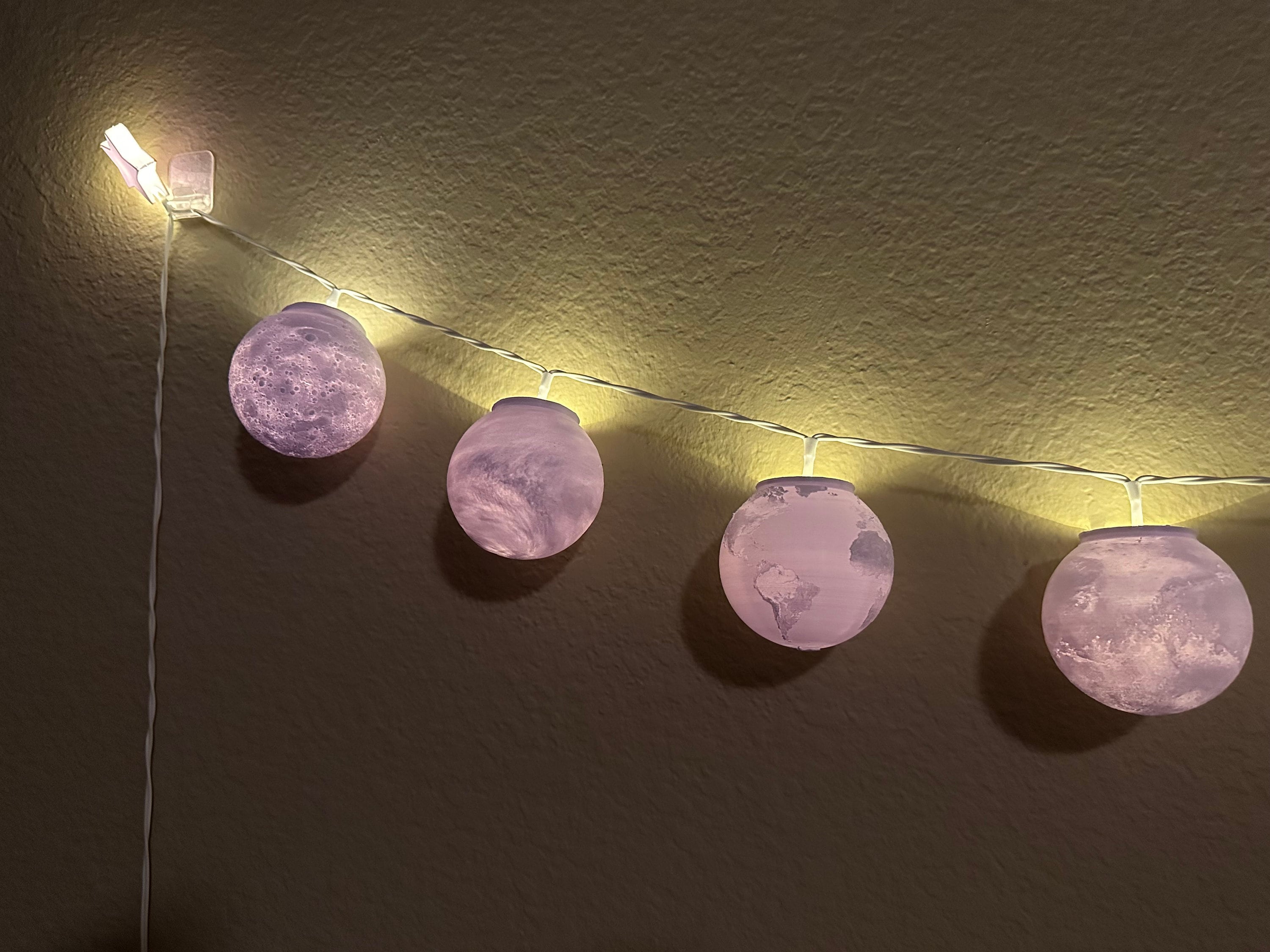Solar System String Lights - 3D Printed - Etsy