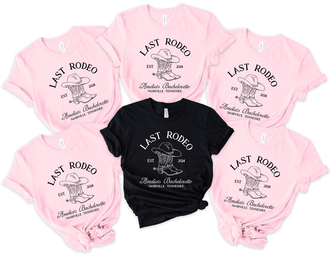 Last Rodeo Bachelorette Shirt: Custom Western Bridal Party Tee - Etsy
