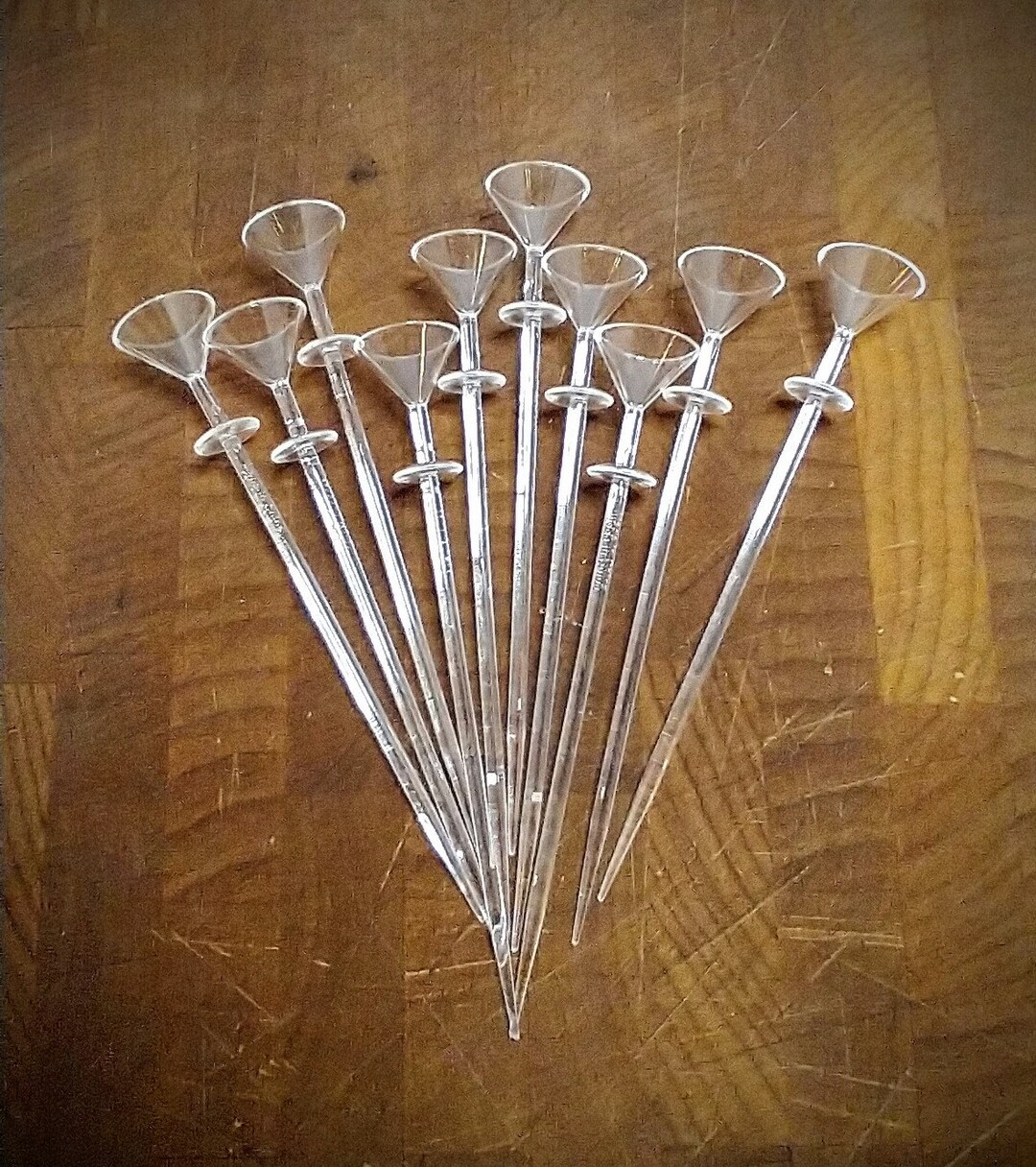 Set of Ten Plastic Martini Glass Cocktail Picks - Etsy