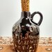 Vintage Brown Ceramic Moonshine Jug With Real Corncob Cork - Etsy