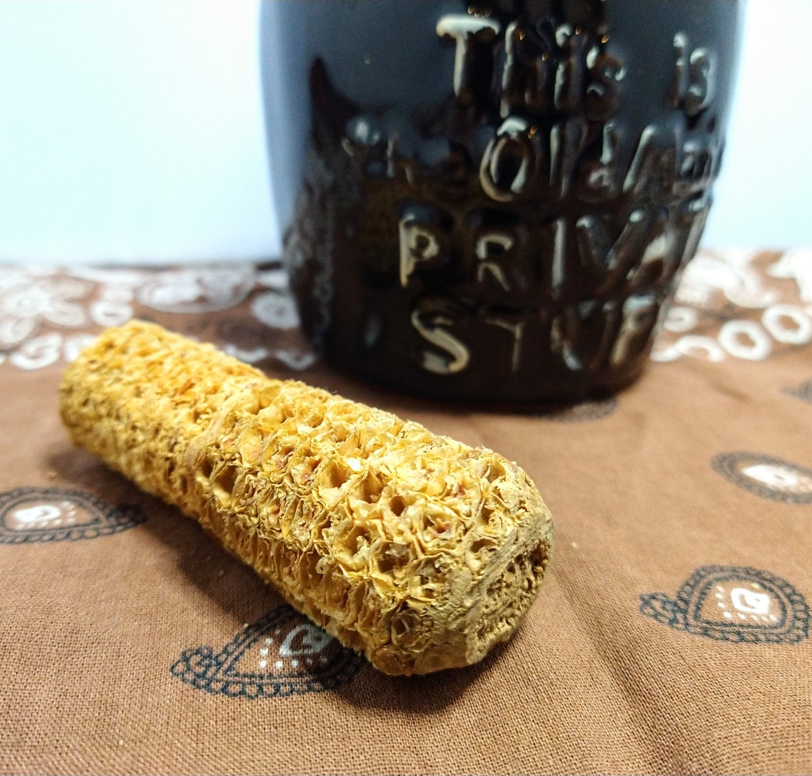 Vintage Brown Ceramic Moonshine Jug With Real Corncob Cork - Etsy