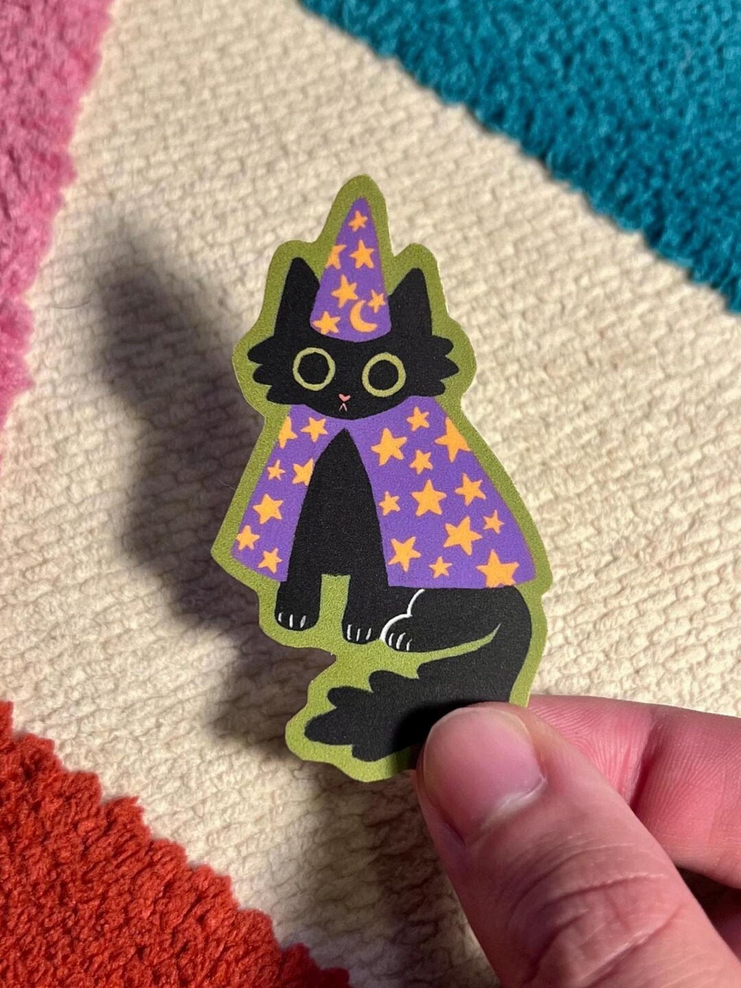 Wizard Cat Sticker / Vinyl Sticker / Kitty Sticker / Homemade Sticker ...