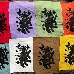 Wolf Linocut Patch, Block Print, Punk Patch, Goth - Etsy