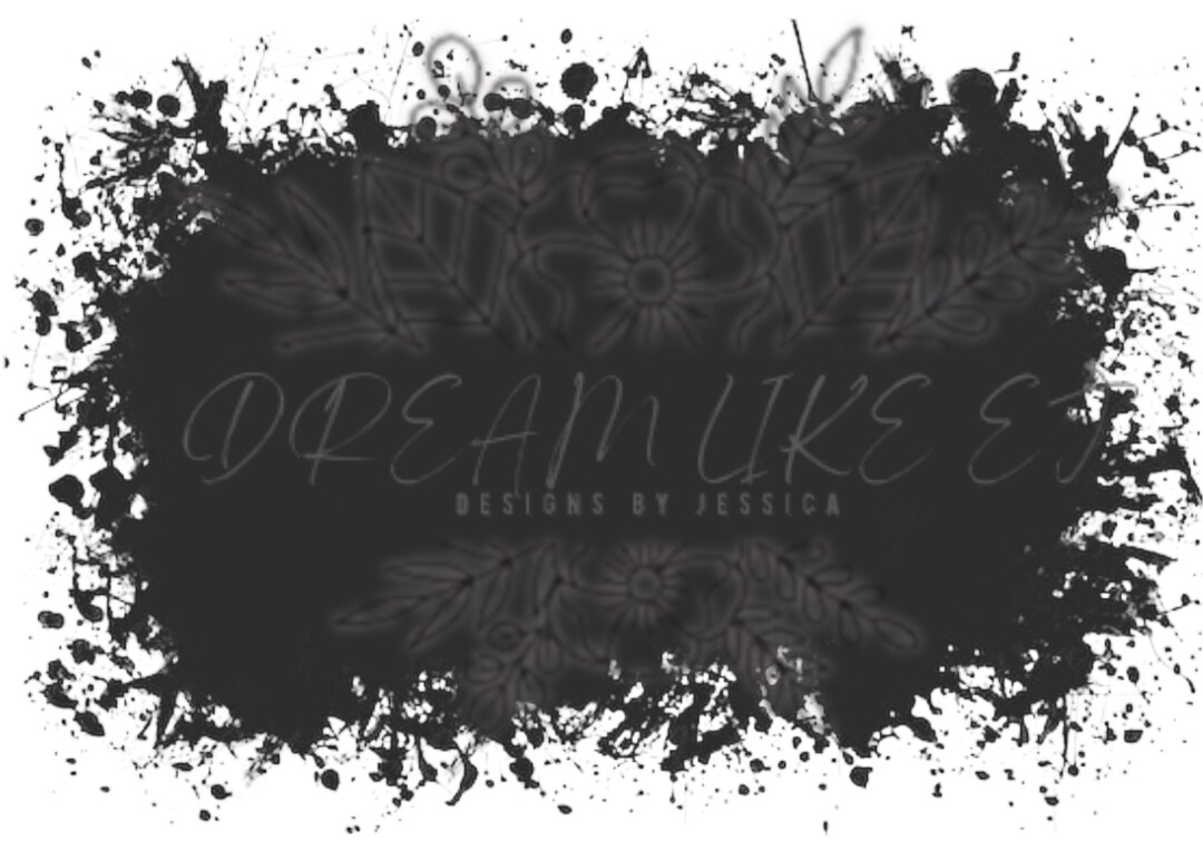 Gray Splatter Background Svg File Instant Download - Etsy