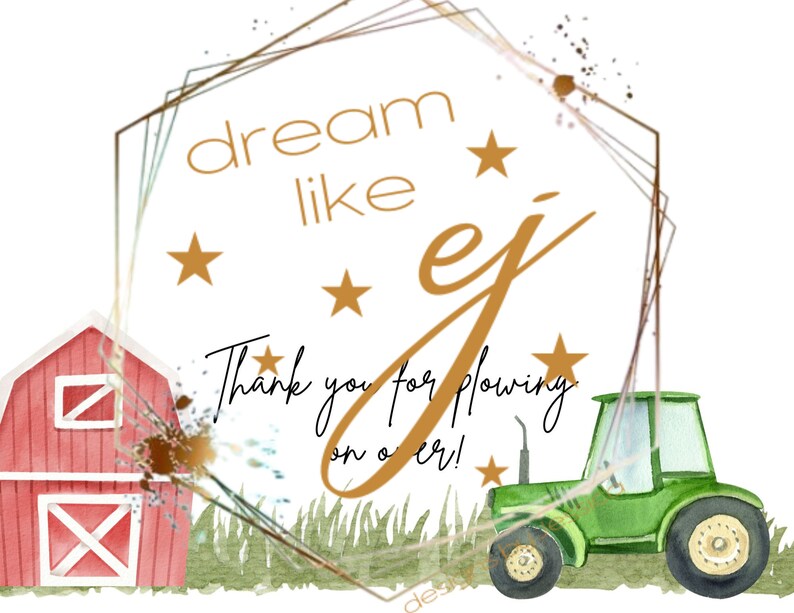 Farm Party Goody Bag Labels - Etsy