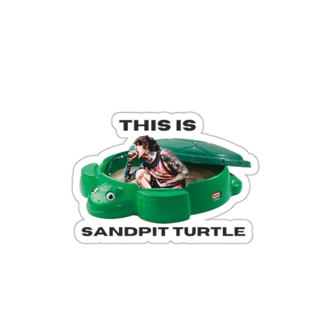 This is Sandpit Turtle Meme Sticker - Etsy