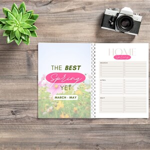 Editable Seasonal Planner Printable| Fall Bucket List| Spring Checklist ...