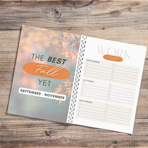 Editable Seasonal Planner Printable| Fall Bucket List| Spring Checklist ...