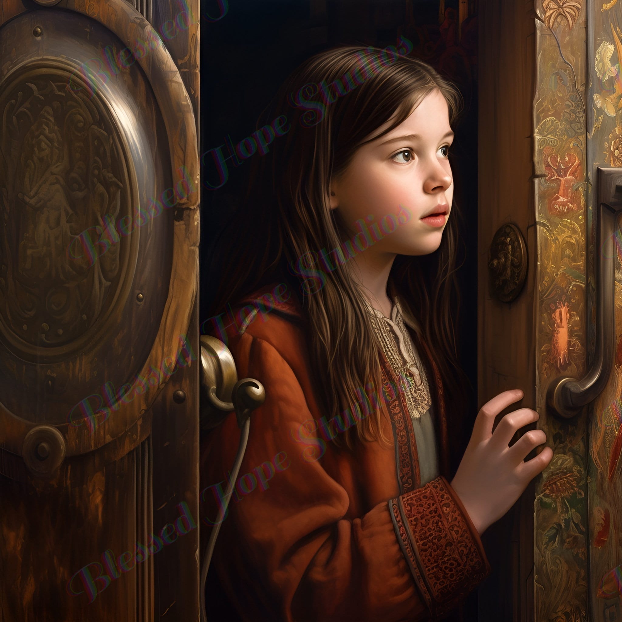 Narnia - Narnia Poster - Digital Print - Lucy Stepping Through the ...