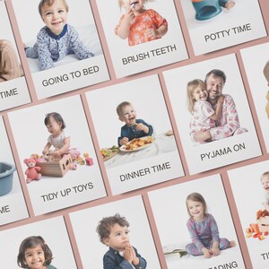 24 Editable Flashcards Montessori SLEEP ROUTINE Calming - Etsy