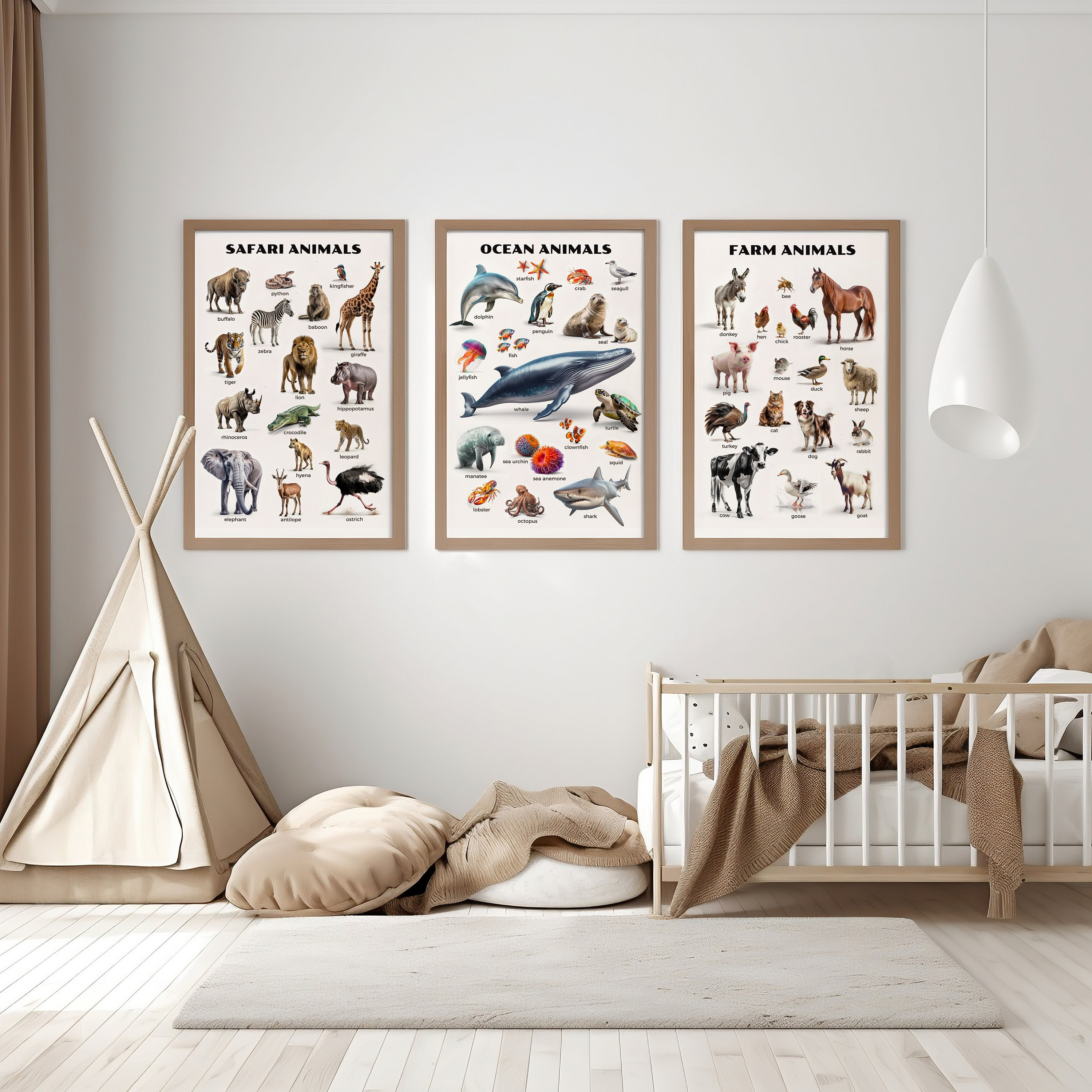 Montessori Posters Set of 3 Educational Decor Bundle - Etsy