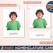EMOTIONS Montessori Real Picture Flash Card Corner Feeling Flashcard ...