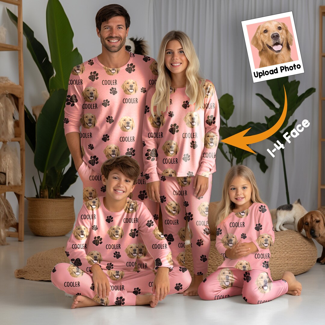 Custom Pet Photo Pajamas Funny PJ Pants With Dog Face - Etsy