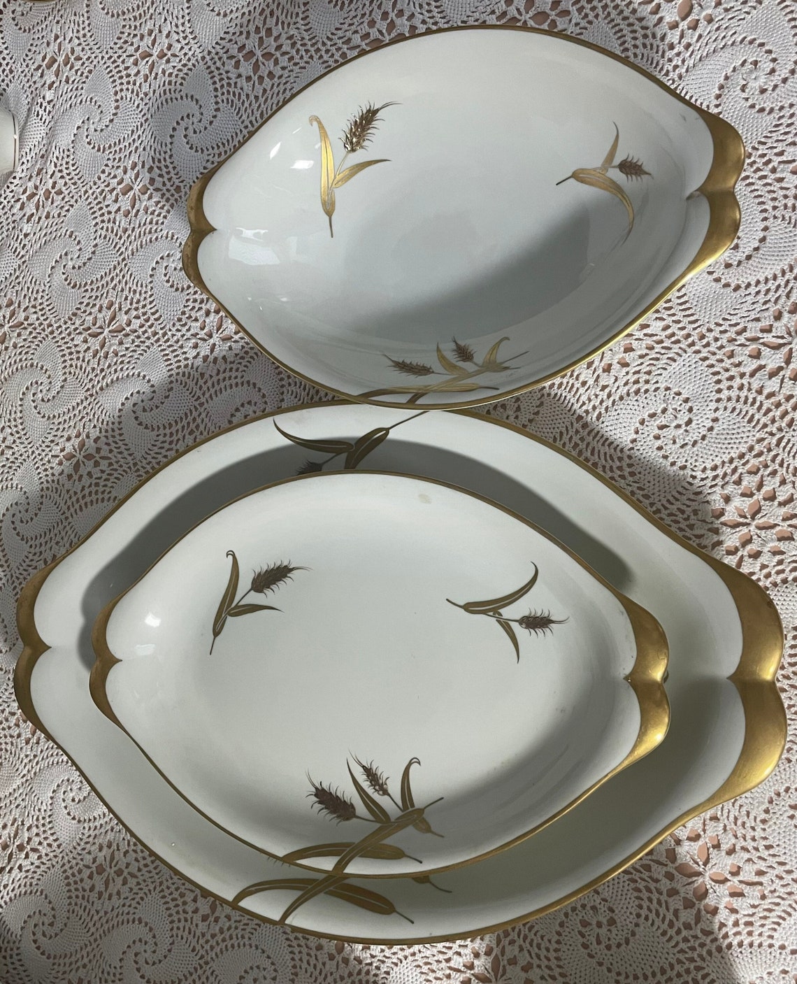 Vintage Meito Norleans China Midas Gold Wheat Pattern_ Setting for 12 ...